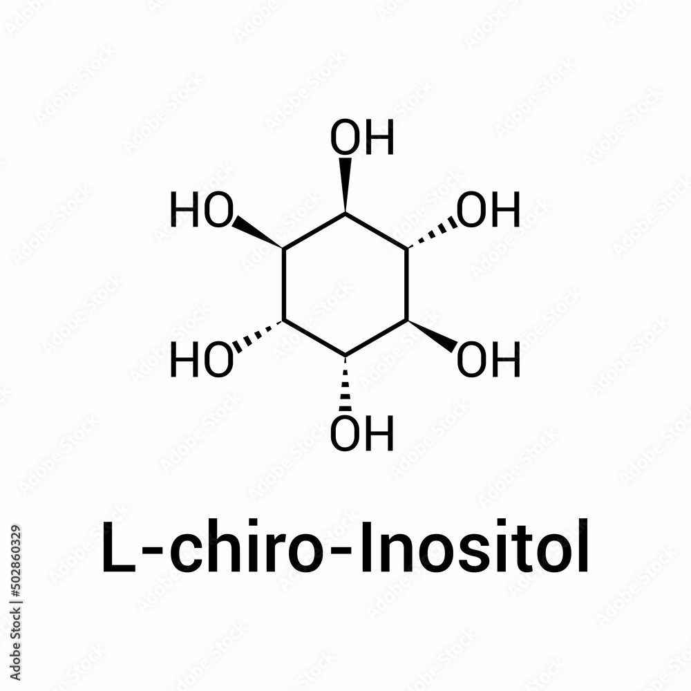 chemical structure of L-chiro-Inositol (C6H12O6) Stock Vector | Adobe Stock