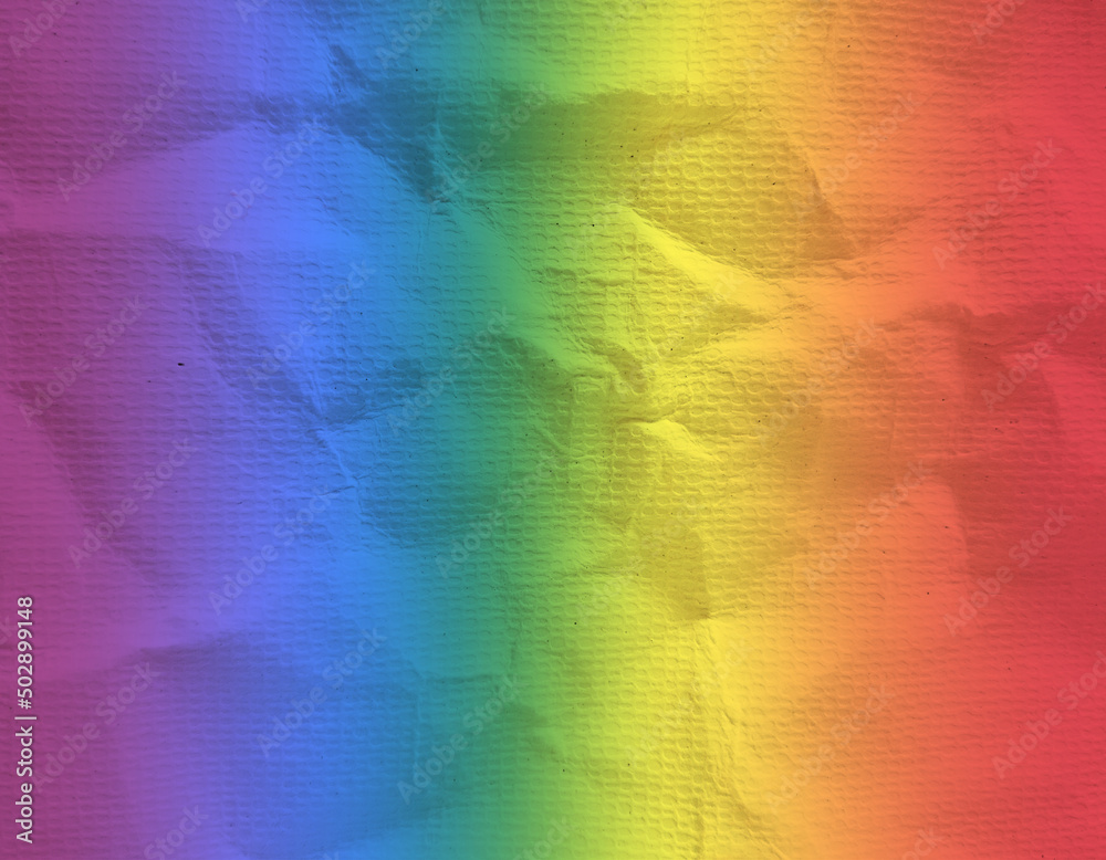 Crumpled rainbow paper texture backgrounds, watercolor paper, LGBTQ ...