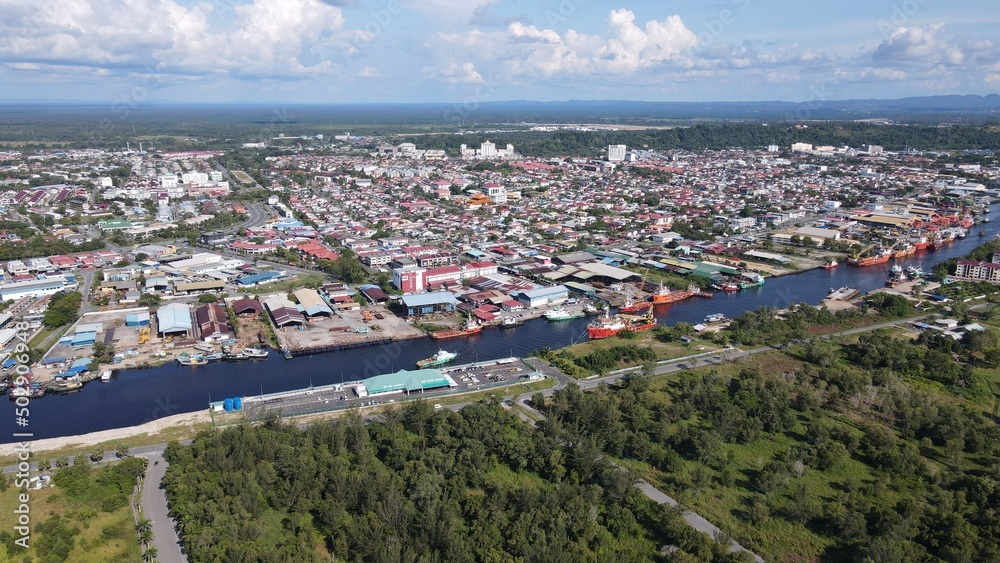 Miri, Sarawak Malaysia - May 2, 2022: The Landmark and Tourist ...