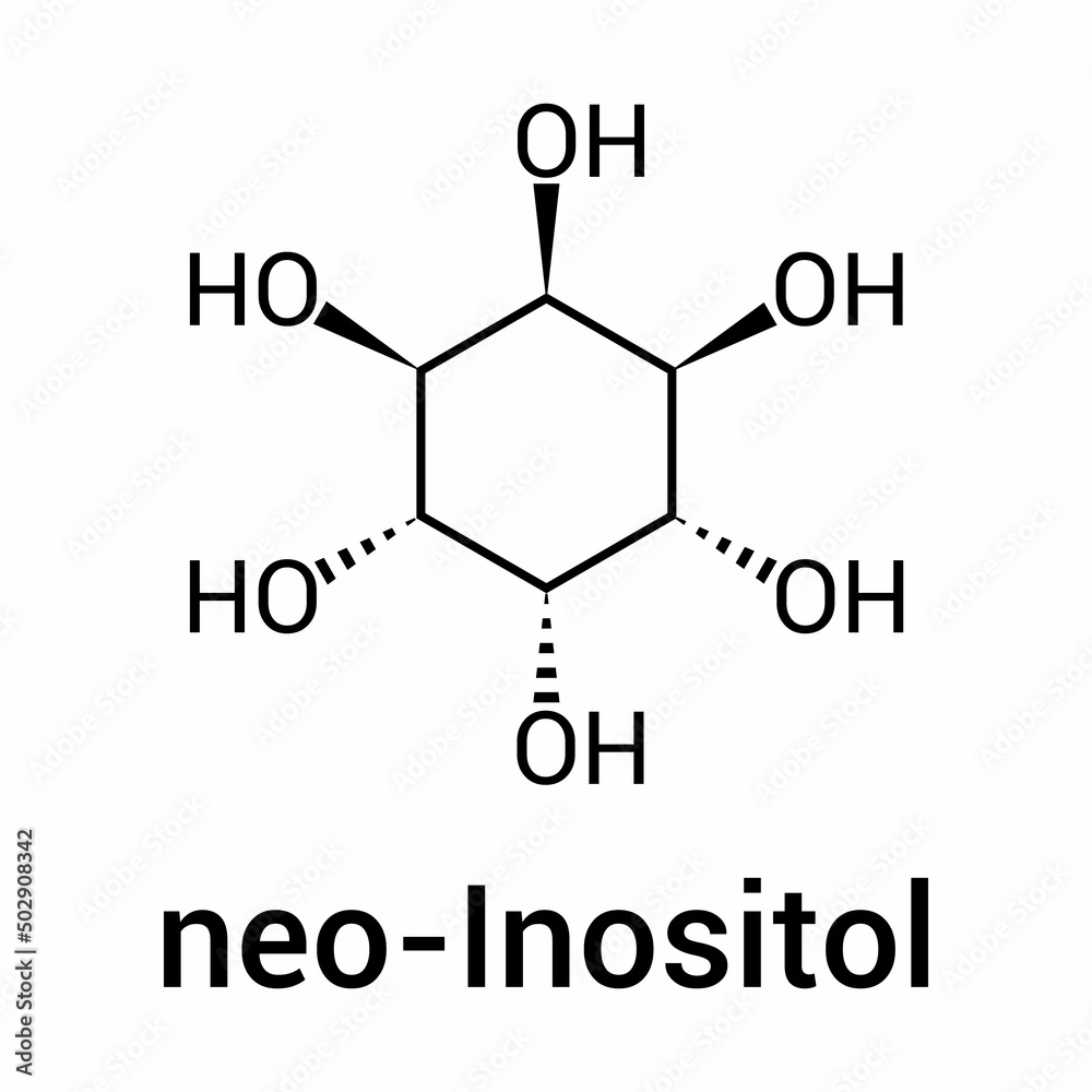 chemical structure of neo-Inositol (C6H12O6) Stock Vector | Adobe Stock