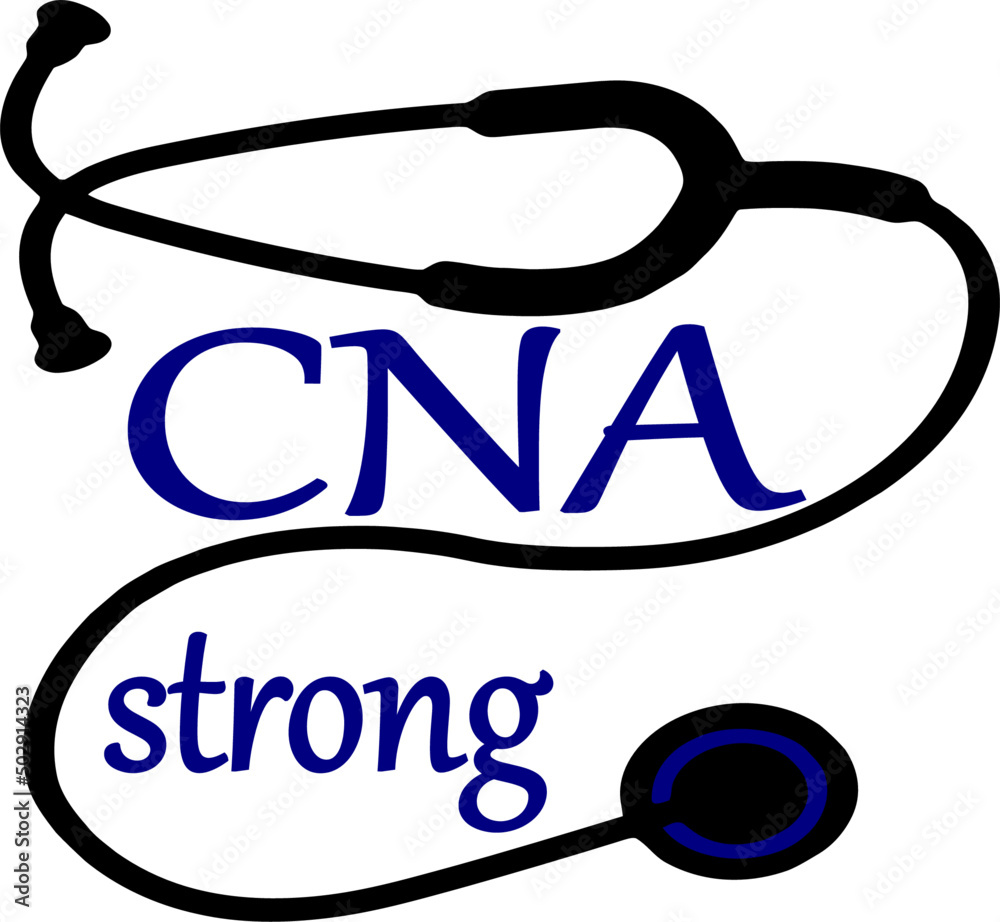 CNA Stethoscope Stock Vector | Adobe Stock