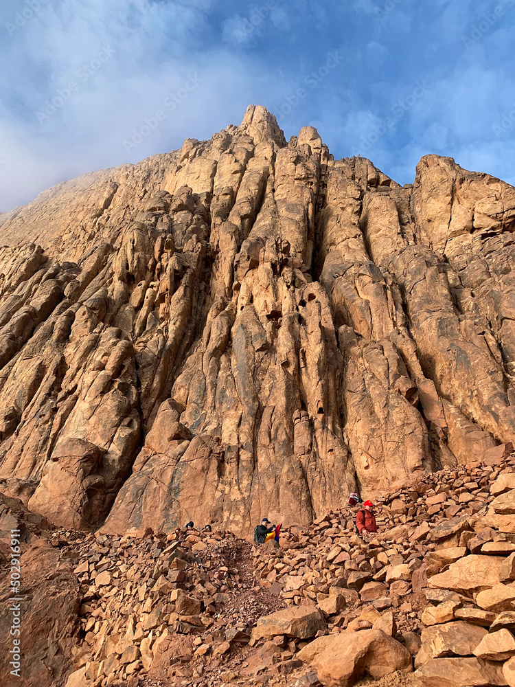 Sinai Mountain, Holy Mount Moses in Egypt, Sinai, Africa. Beautiful ...