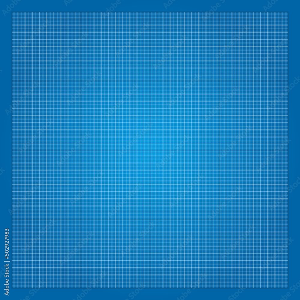 Vector Illustration Blue Plotting Graph Paper Grid Background Grid