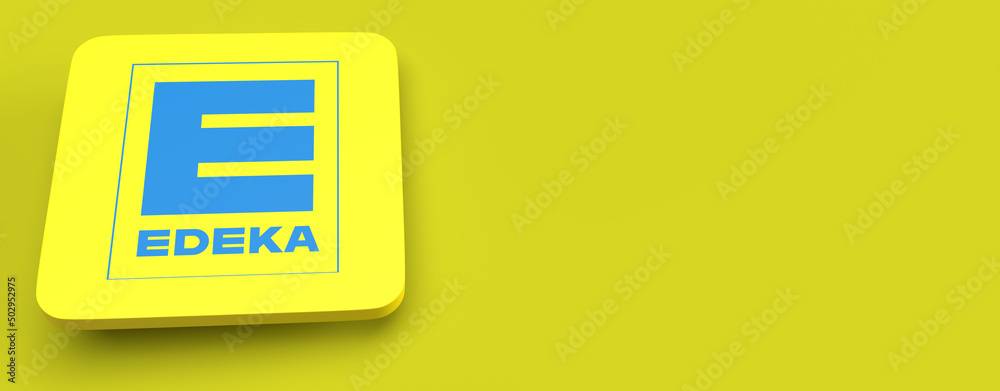 Neckargemuend, Germany: May 1, 2022: Logo of the German supermarket ...