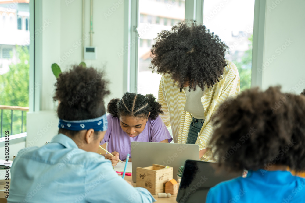 Children In Elementary School Class,African american primary school ...