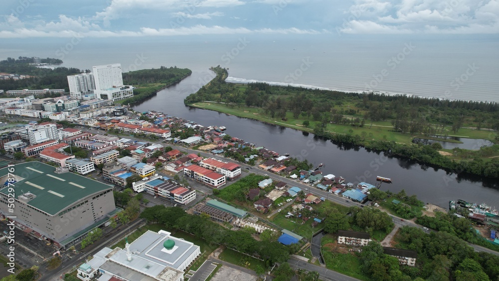 Miri, Sarawak Malaysia - May 2, 2022: The Landmark and Tourist ...