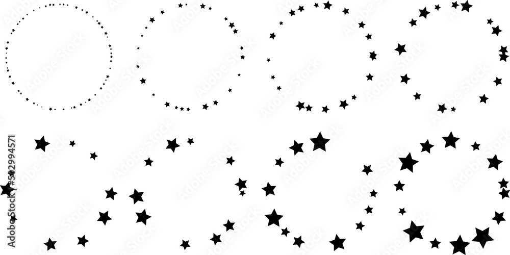 Stars in a circle icon. stars in circle design for diagrams ...