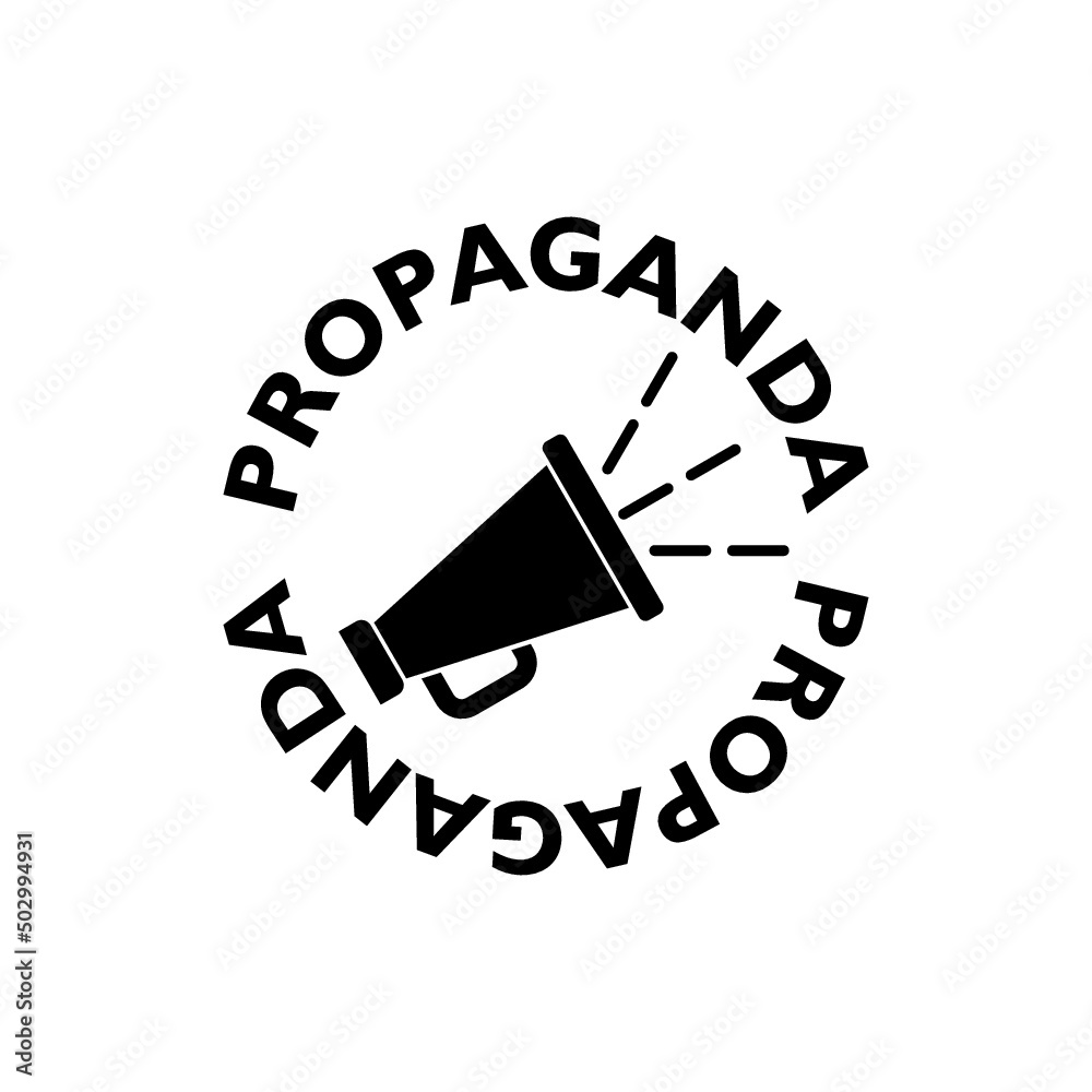 Propaganda icon. Propaganda symbol isolated on white Stock Vector ...