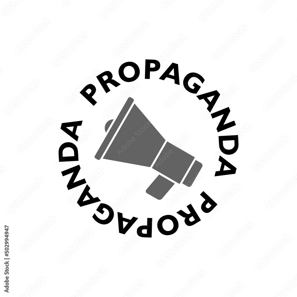 Propaganda icon. Propaganda symbol isolated on white Stock Illustration ...