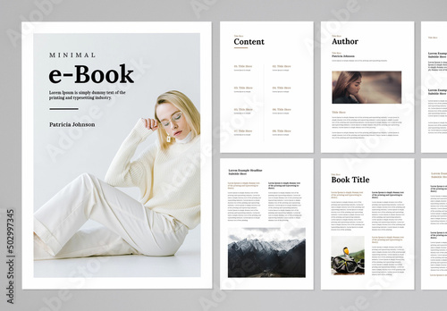 Book Layout Stock Template | Adobe Stock