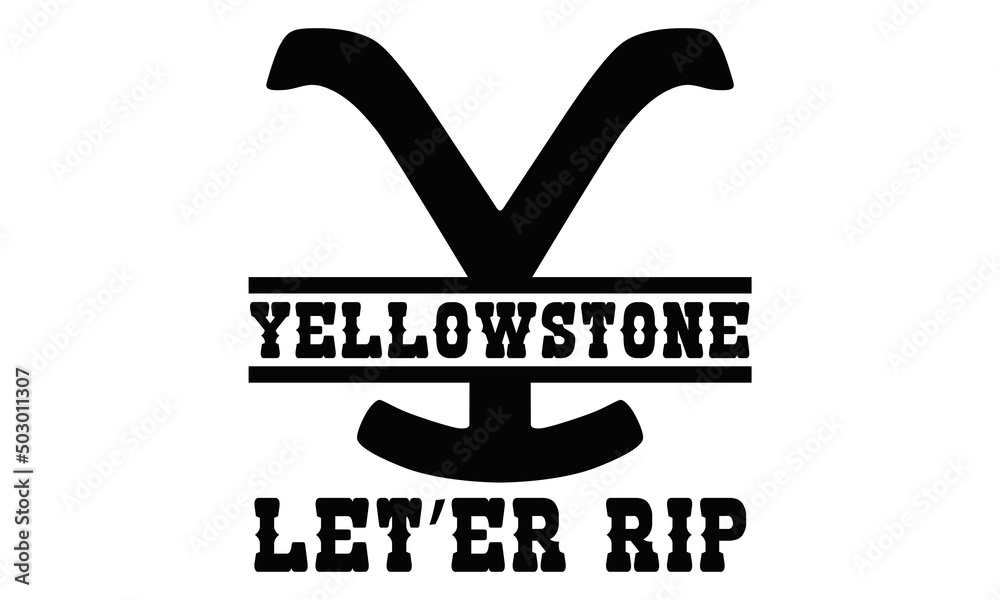Yellowstone Letter Rip cut file, SVG , Cricut, Silhouette , Eps ...