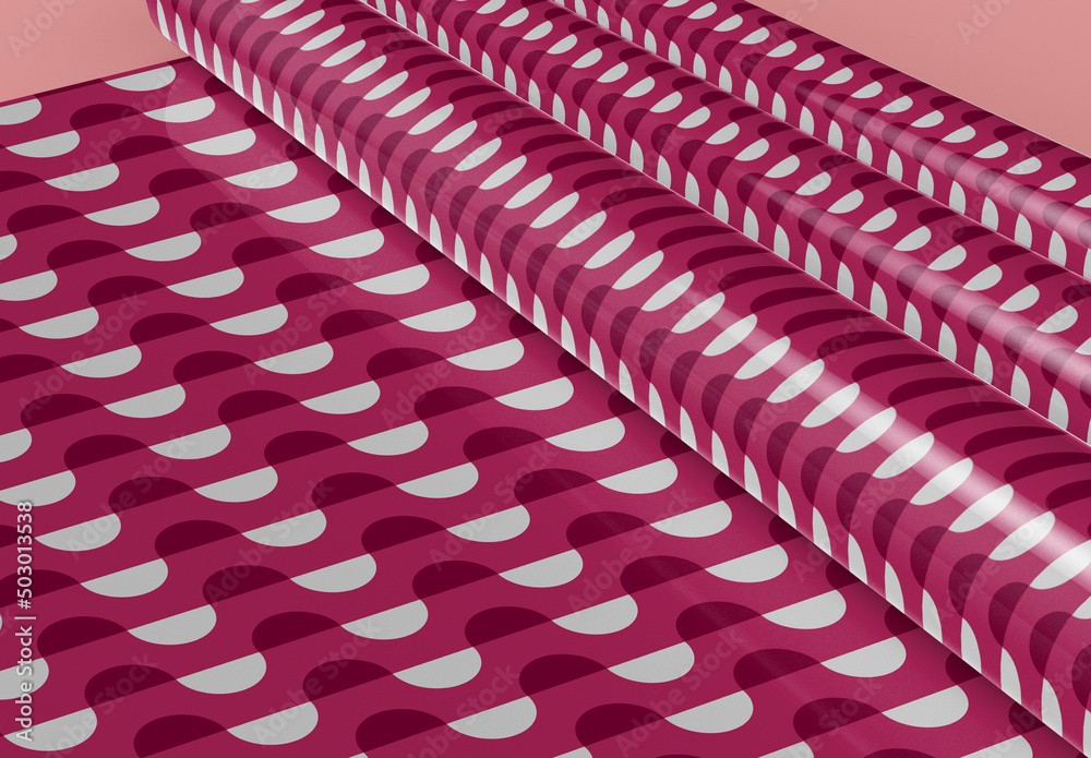Gift Wrapping Paper Mockup Stock Template | Adobe Stock