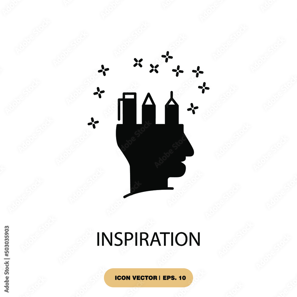 inspiration icons symbol vector elements for infographic web Stock ...
