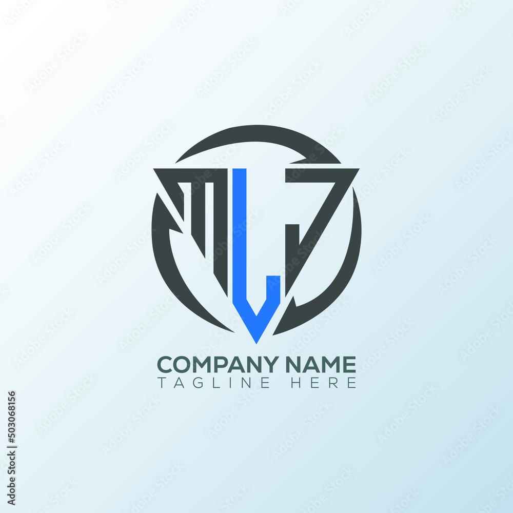 MLJ letter logo design on white background.MLJ creative initials letter ...