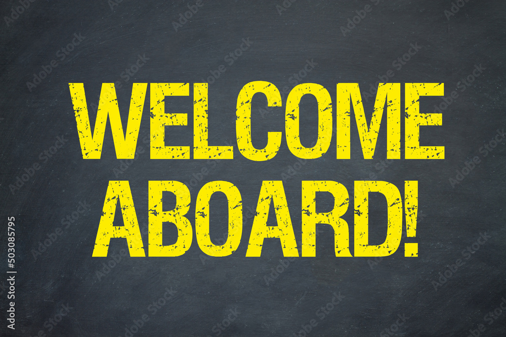 Welcome Aboard! Stock Illustration | Adobe Stock