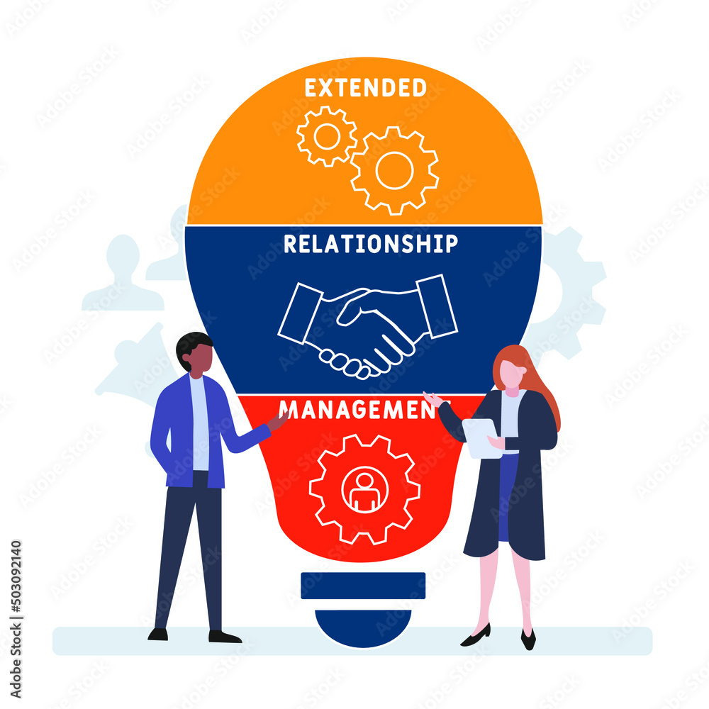 XRM - eXtended Relationship Management acronym. business concept ...