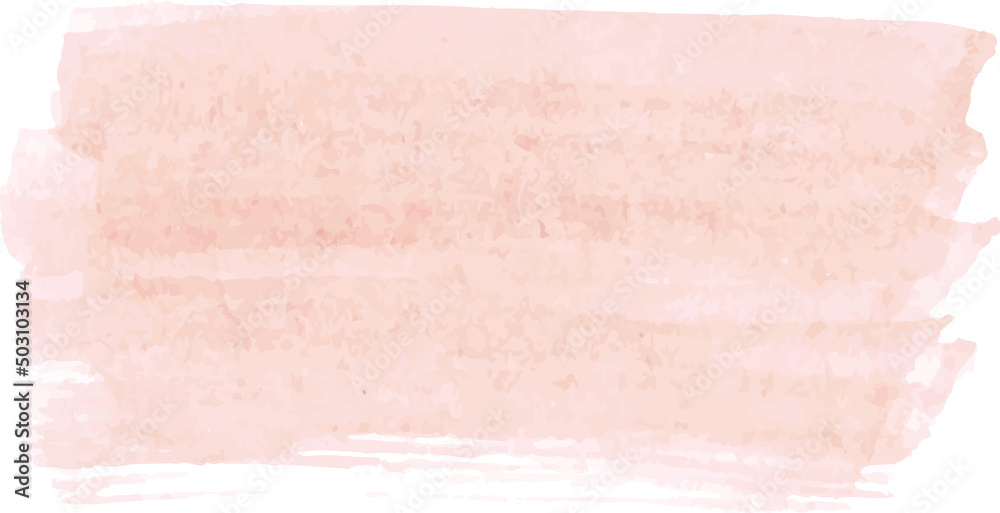 Peach brush stroke hand painted illustration. Watercolor background ...