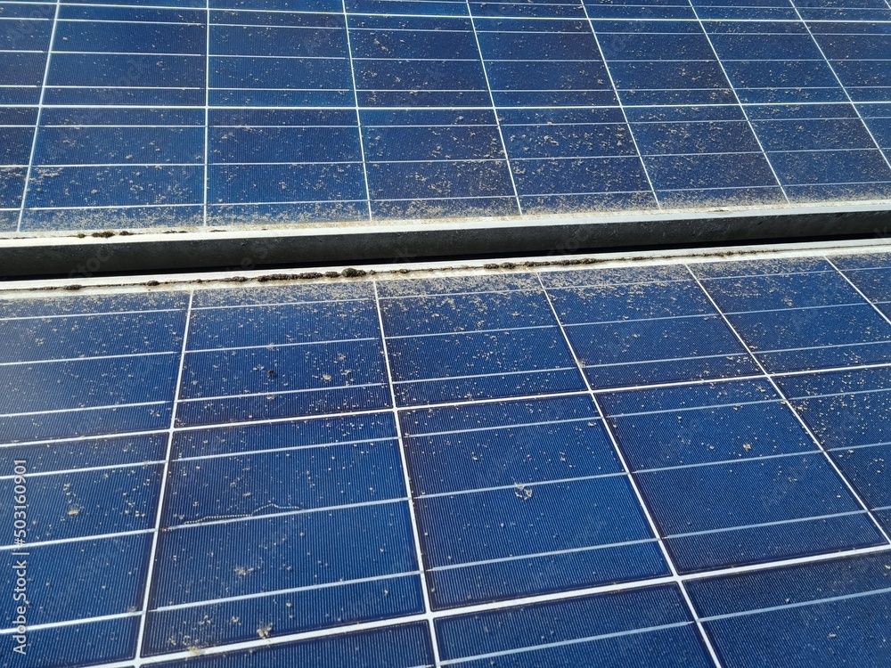 dirty solar panel Stock Photo | Adobe Stock