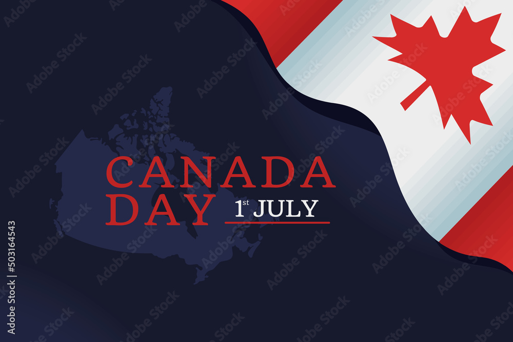 canada day 1 july Stock Vector | Adobe Stock