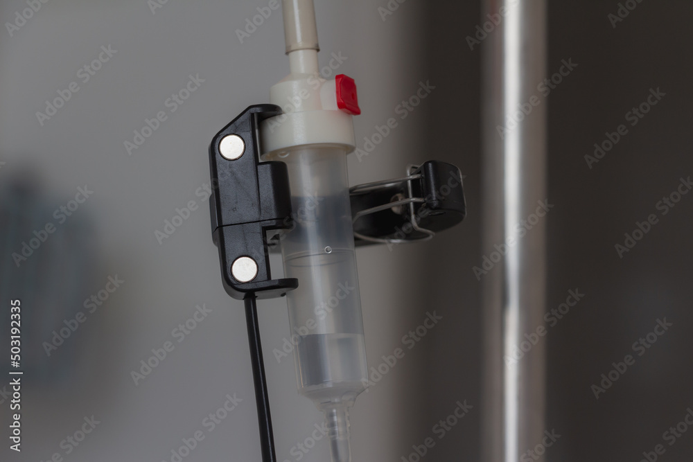 hygiene on the treatment. dropper, catheter, infusion system and hoses ...