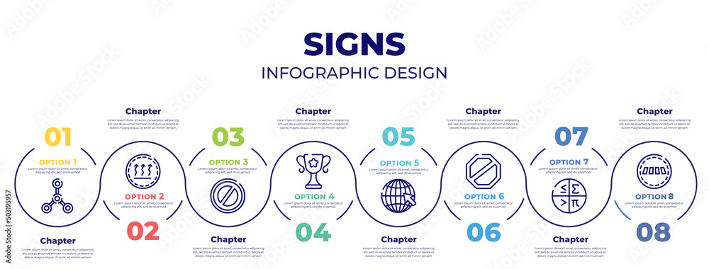 infographic template design vector with icons and 8 options or steps ...