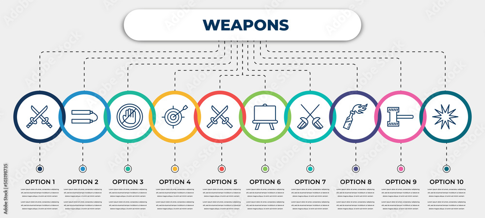 vector infographic template with icons and 10 options or steps ...