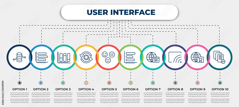 vector infographic template with icons and 10 options or steps ...