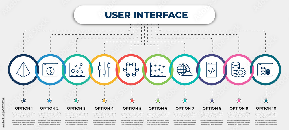 vector infographic template with icons and 10 options or steps ...