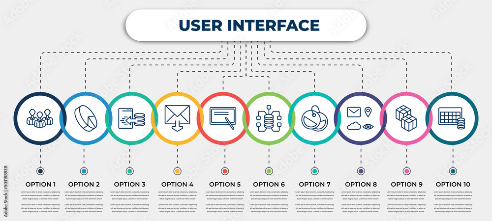 vector infographic template with icons and 10 options or steps ...