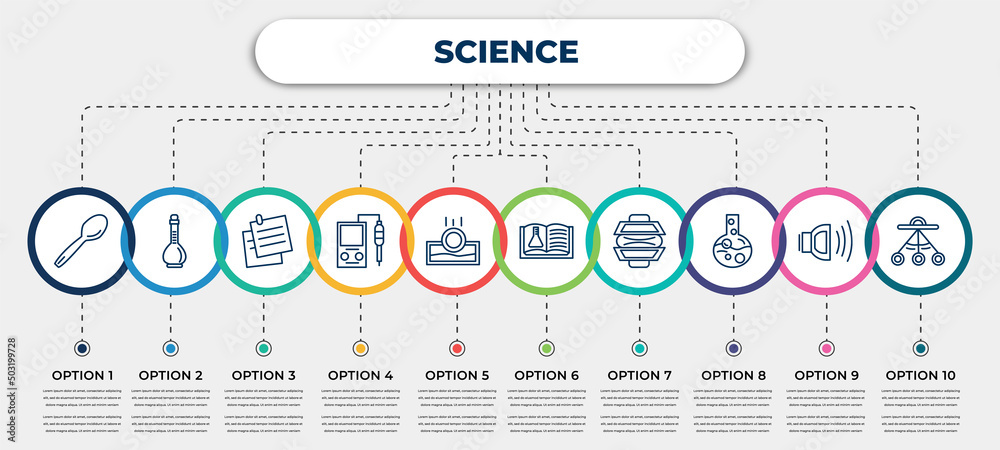 vector infographic template with icons and 10 options or steps ...