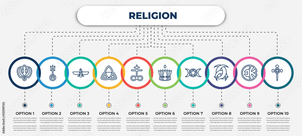 vector infographic template with icons and 10 options or steps ...