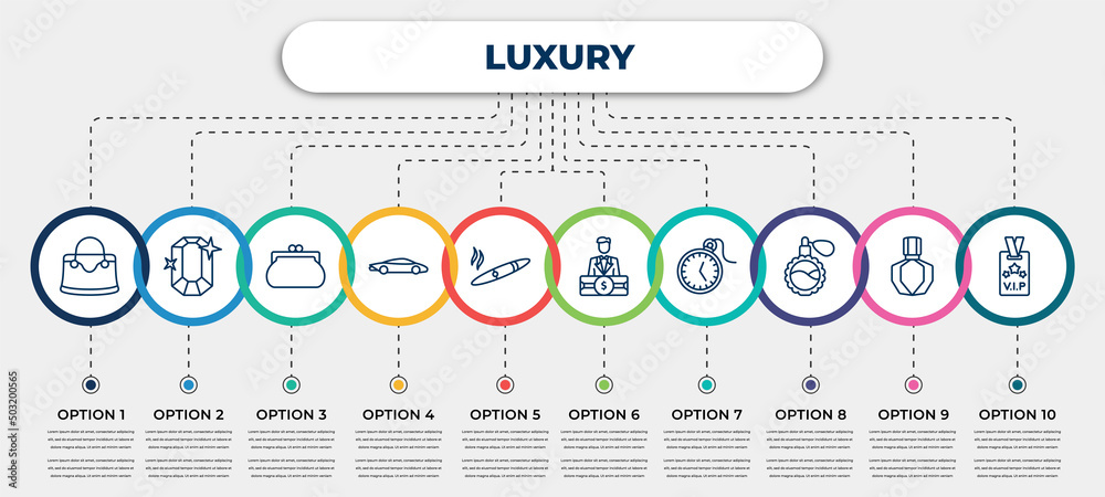 vector infographic template with icons and 10 options or steps ...