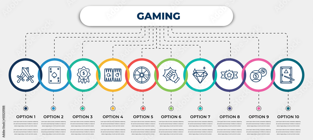 vector infographic template with icons and 10 options or steps ...