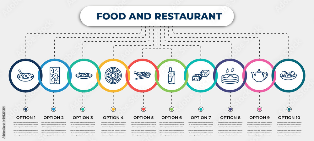 vector infographic template with icons and 10 options or steps ...