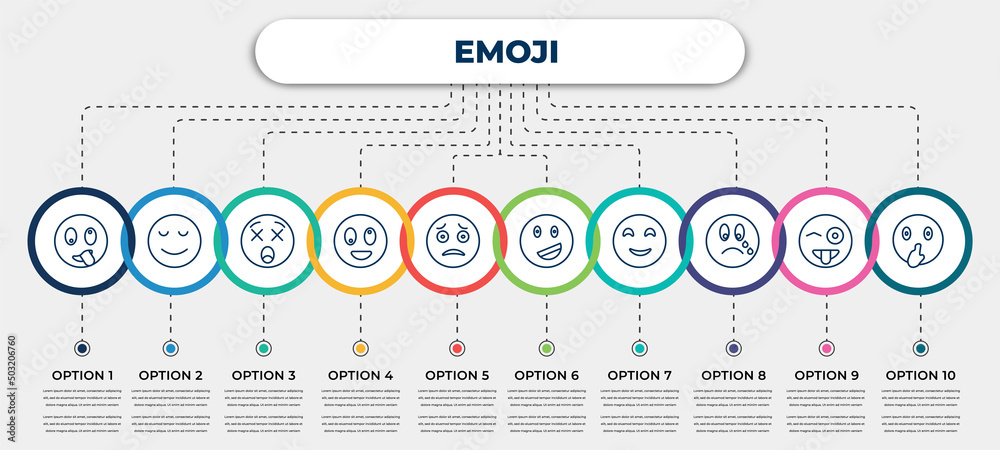 vector infographic template with icons and 10 options or steps ...