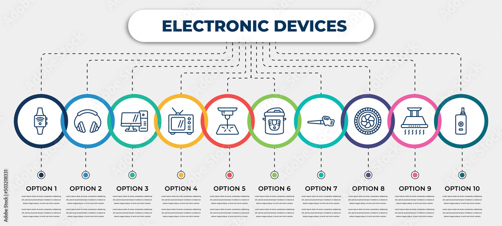 vector infographic template with icons and 10 options or steps ...