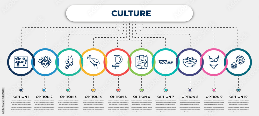 vector infographic template with icons and 10 options or steps ...