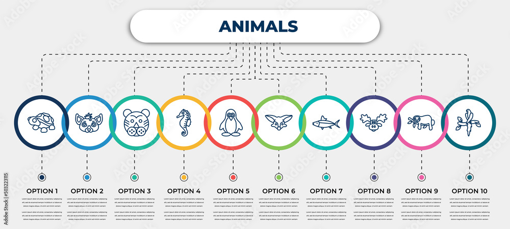 vector infographic template with icons and 10 options or steps ...