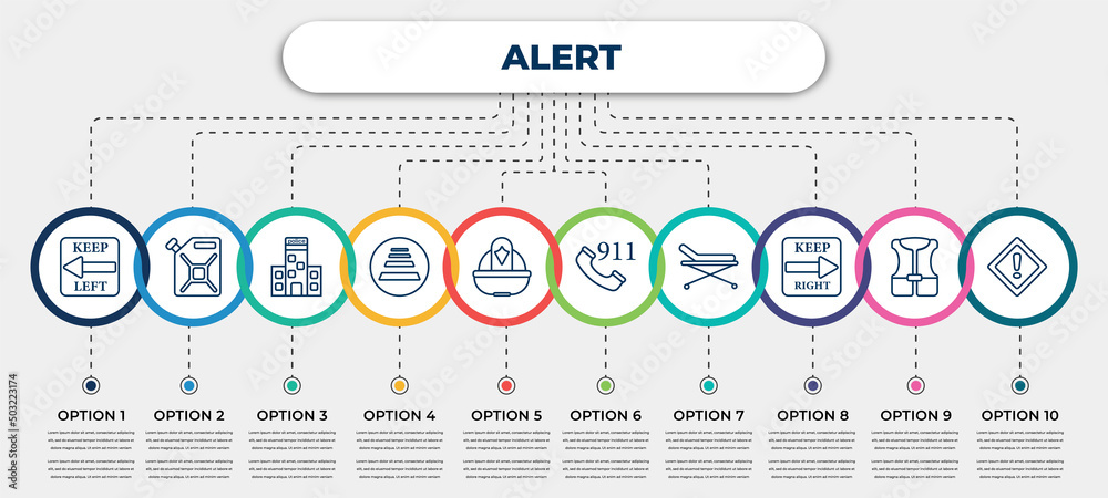 vector infographic template with icons and 10 options or steps ...