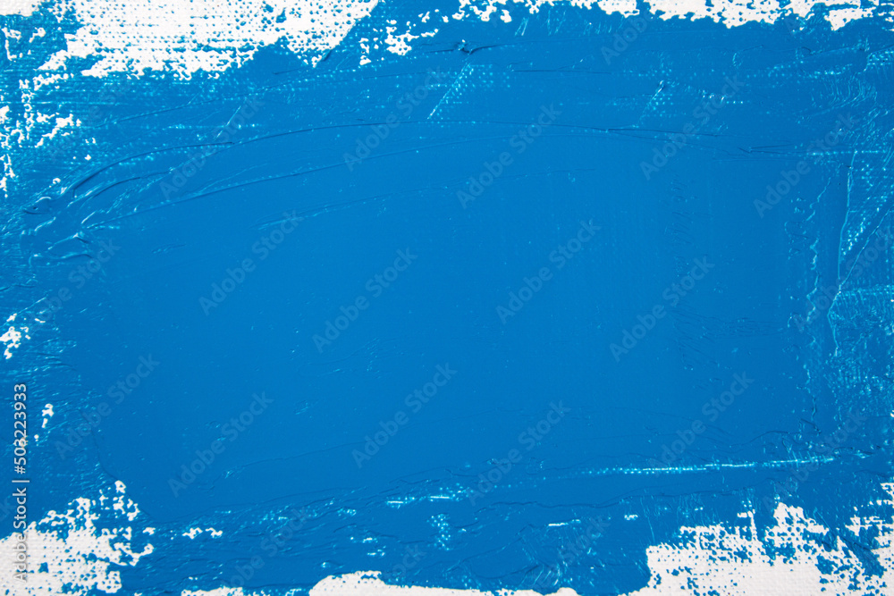saturated blue abstract background, applied toning primer on a white ...