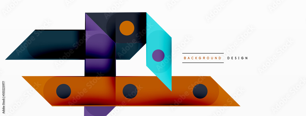 Color overlapping stripes background. Colorful lines composition for ...