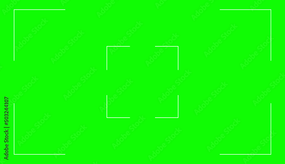 Green screen blank background, empty digital video template mockup ...