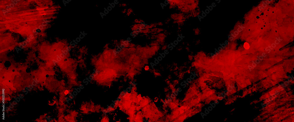 Dark slate background toned classic red color, Scary red wall for ...