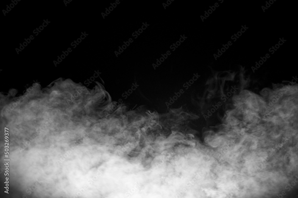 blurred smoke on black background realistic smoke on floor for overlay ...