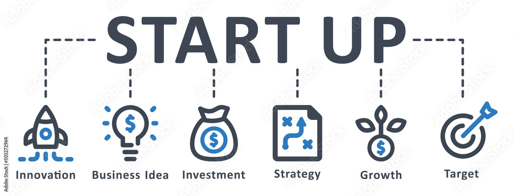 Start up icon - vector illustration . startup, new business, idea ...