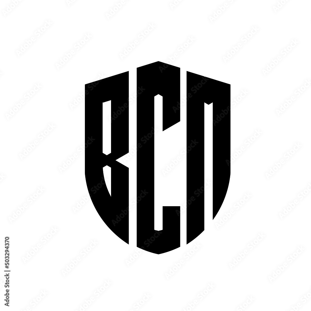 BCM letter logo design. BCM modern letter logo with black background ...
