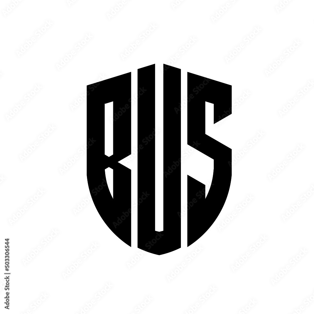 BVS letter logo design. BVS modern letter logo with black background ...