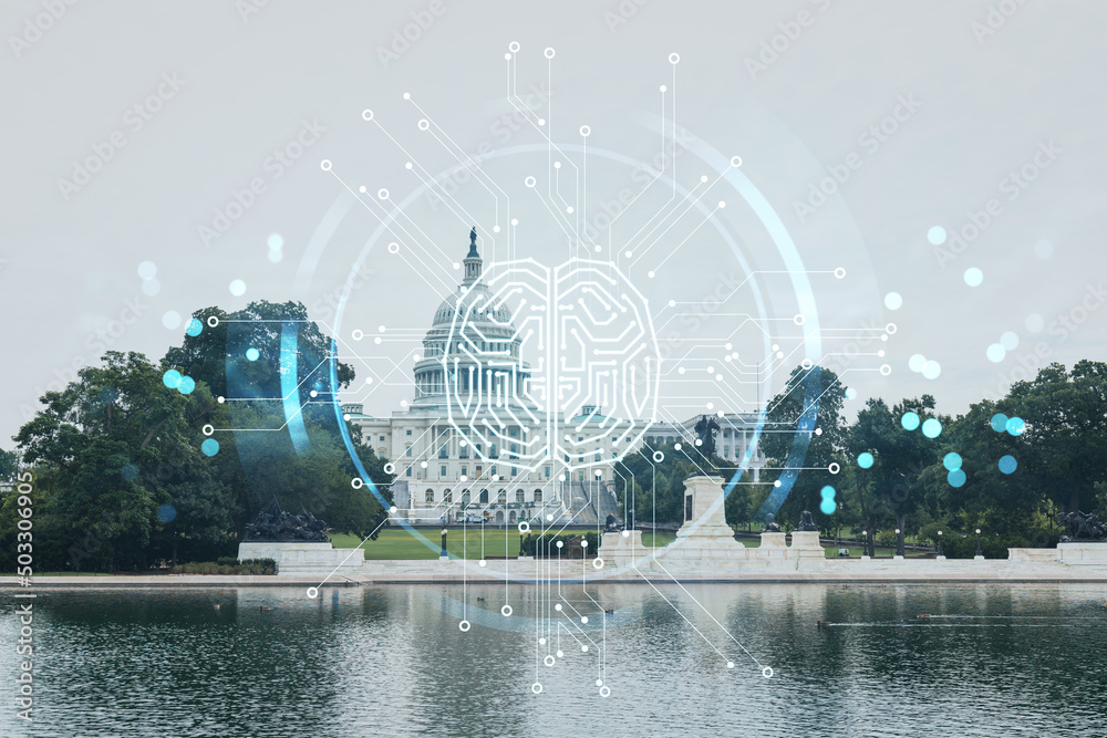 Capitol dome building exterior, Washington DC, USA. Home of Congress ...