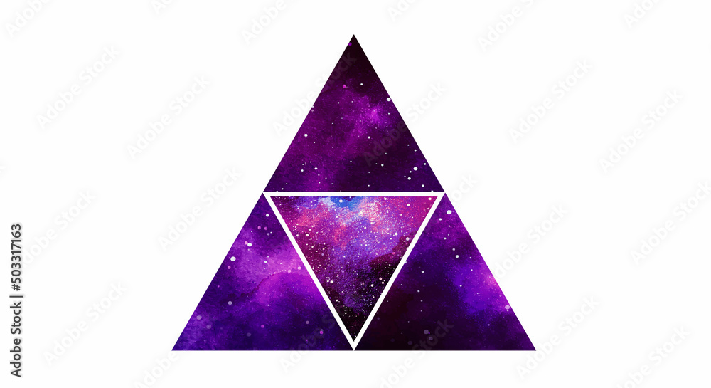 Triangle Galaxy Background