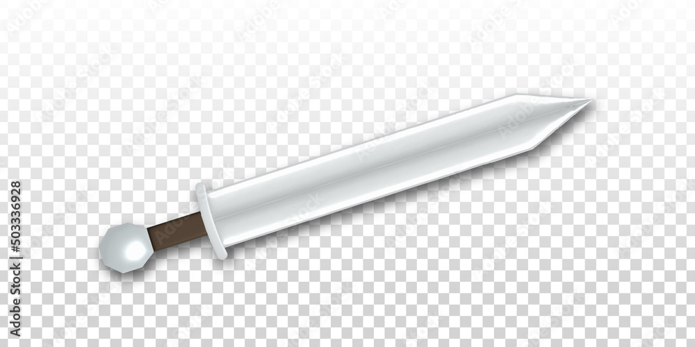 Vector realistic isolated Sword on the transparent background. Stock ...